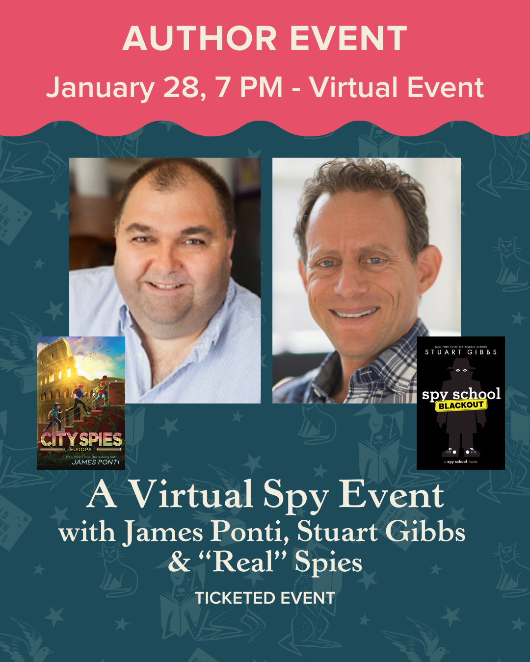 A Virtual Spy Event with James Ponti, Stuart Gibbs & “Real” Spies ...