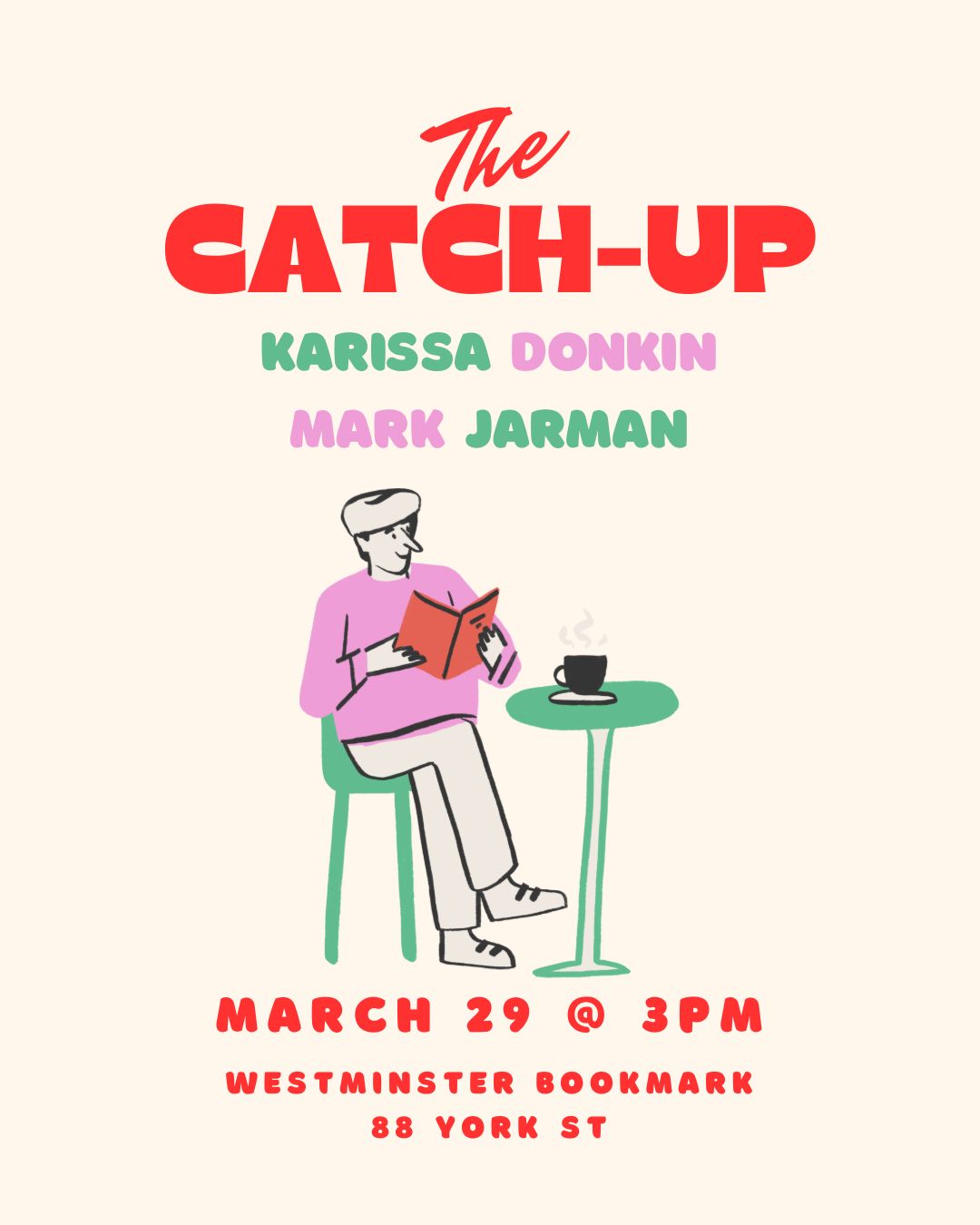'The Catch-Up' Reading Series | Westminster Bookmark