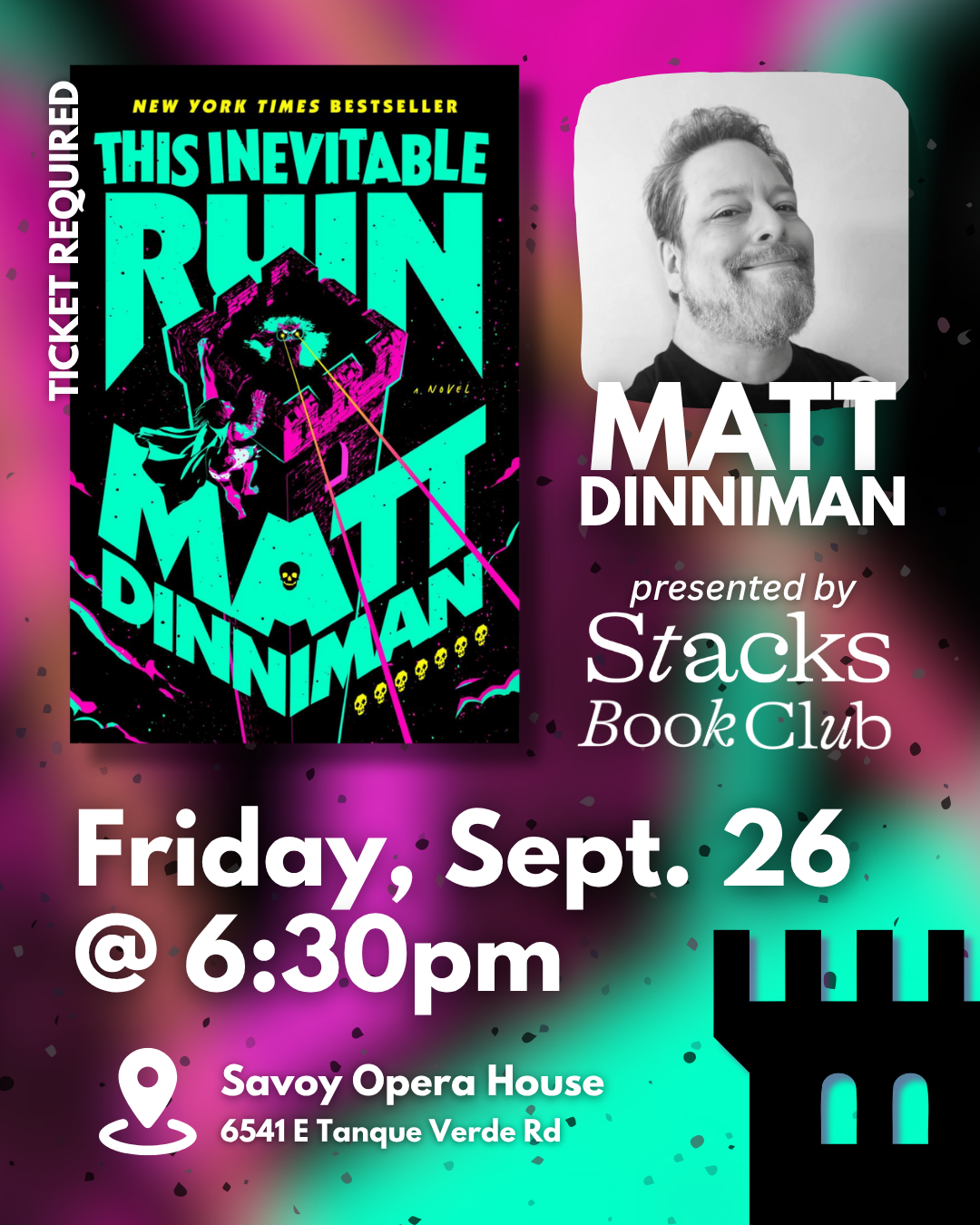 *TICKET REQUIRED* Matt Dinniman Book Launch: This Inevitable Ruin ...