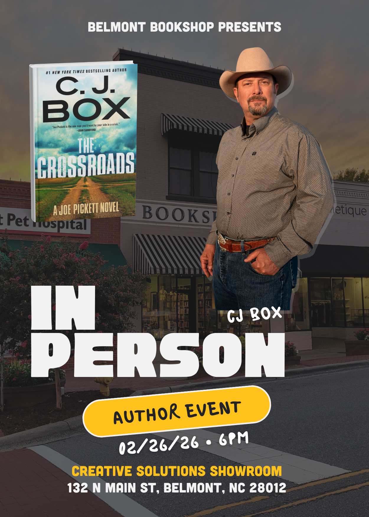 In Person: C.J. Box | Belmont Bookshop