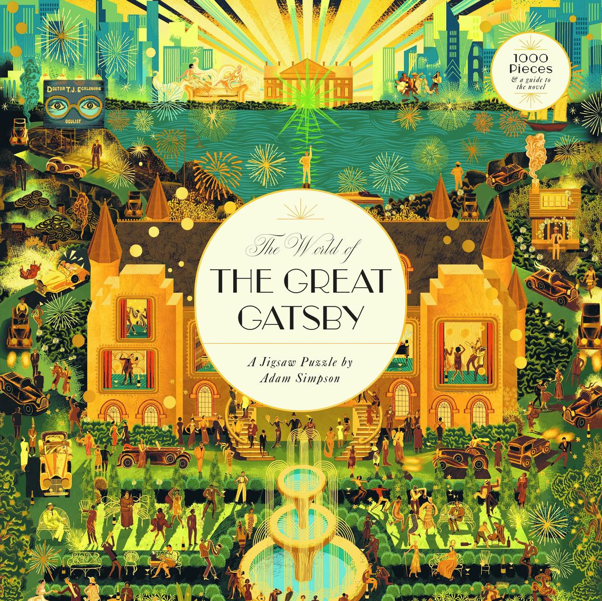 The World of The Great Gatsby 1000 Piece Puzzle by Kirk Curnutt | Words ...